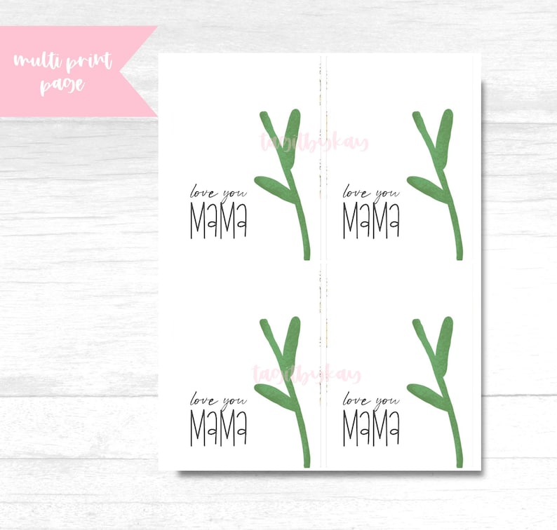 Happy Mother's Day Cookie Card | I Love You Mama Mini Cookie Card ...