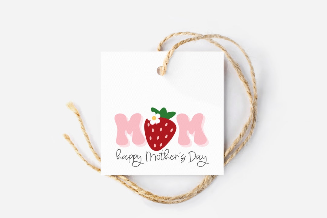 Happy Mother's Day Berry Best MAMA Mothers Day Cookie Tag | Cookie Tag ...