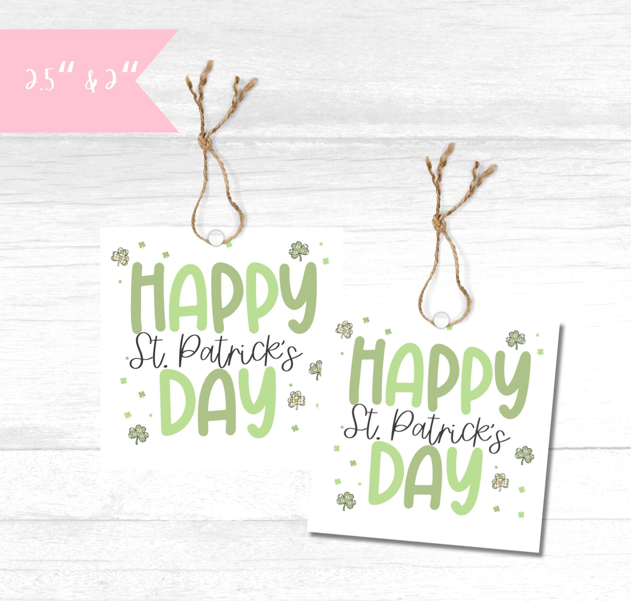 Printable St. Patrick's Teacher Cookie Treat Tag happy St. Patrick's ...