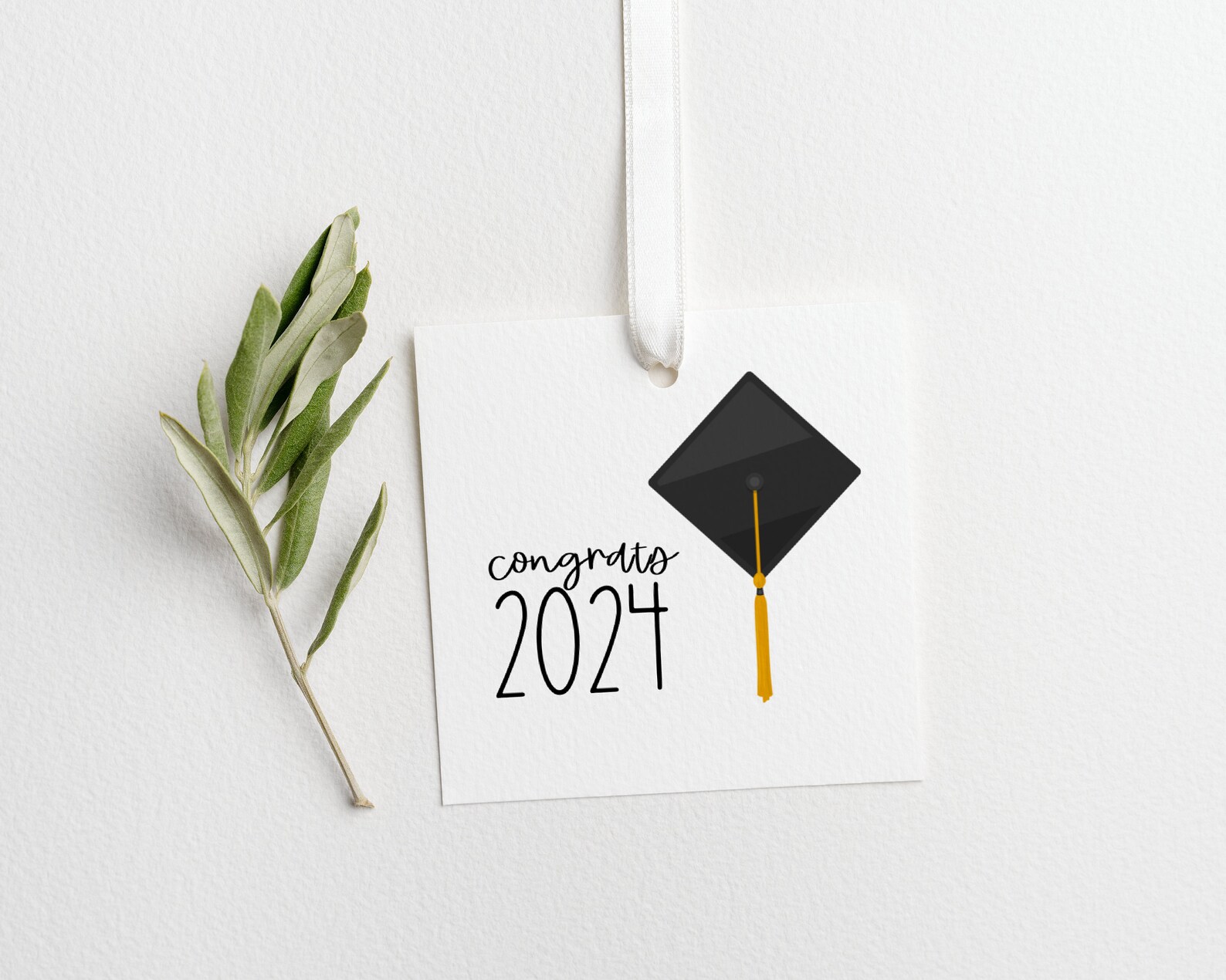 Congrats Grad 2024 College Graduation Tag High School Grad Gift Tag ...