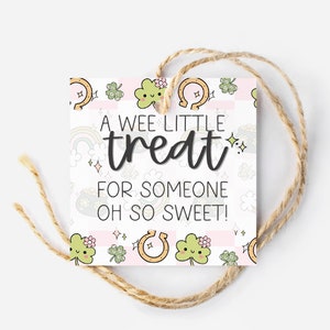 Printable St. Patrick's Teacher Cookie Treat Tag | How Lucky to Be ...