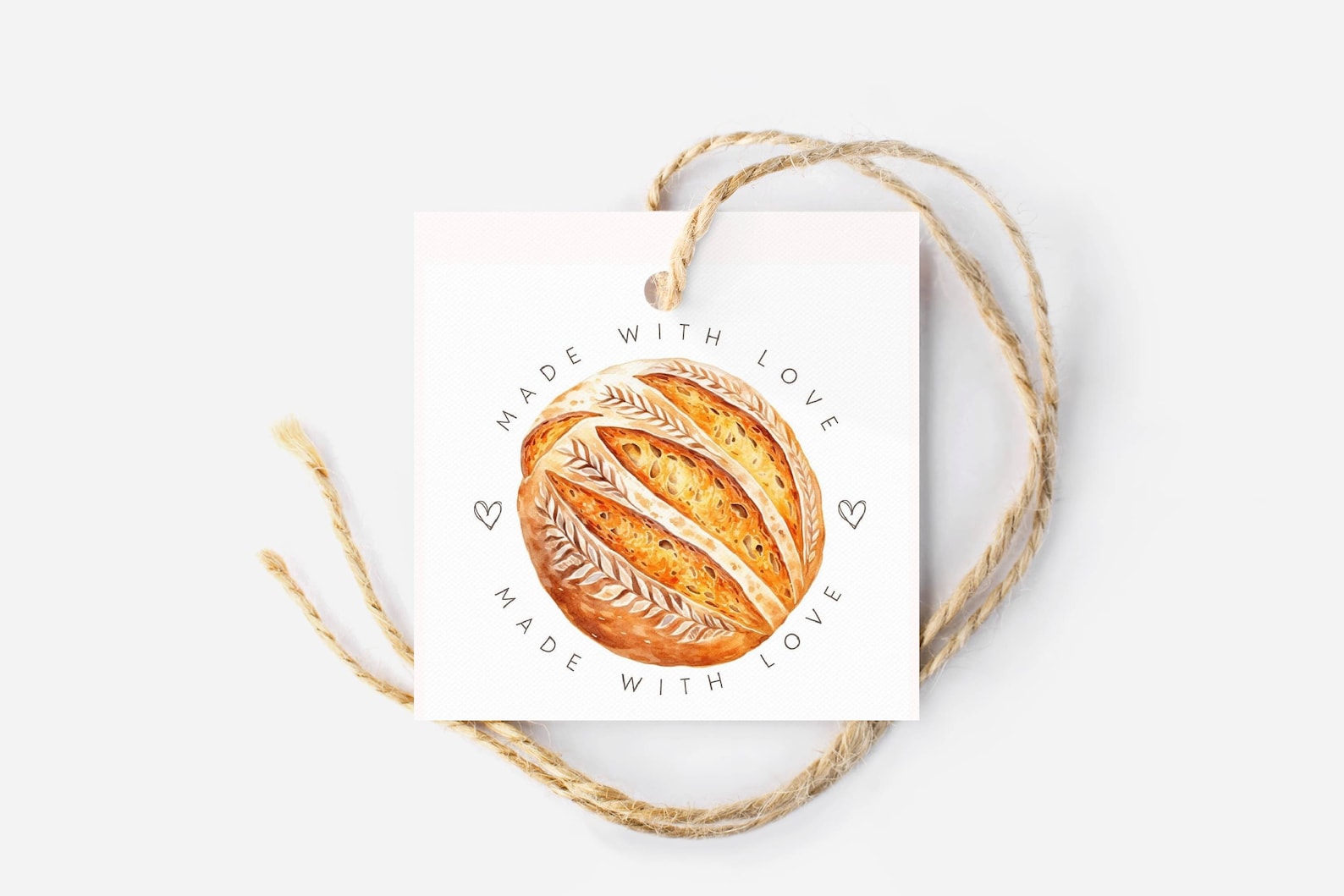Made With Love Sourdough Bread Tag | Sourdough Bread Baker Tag | Home ...
