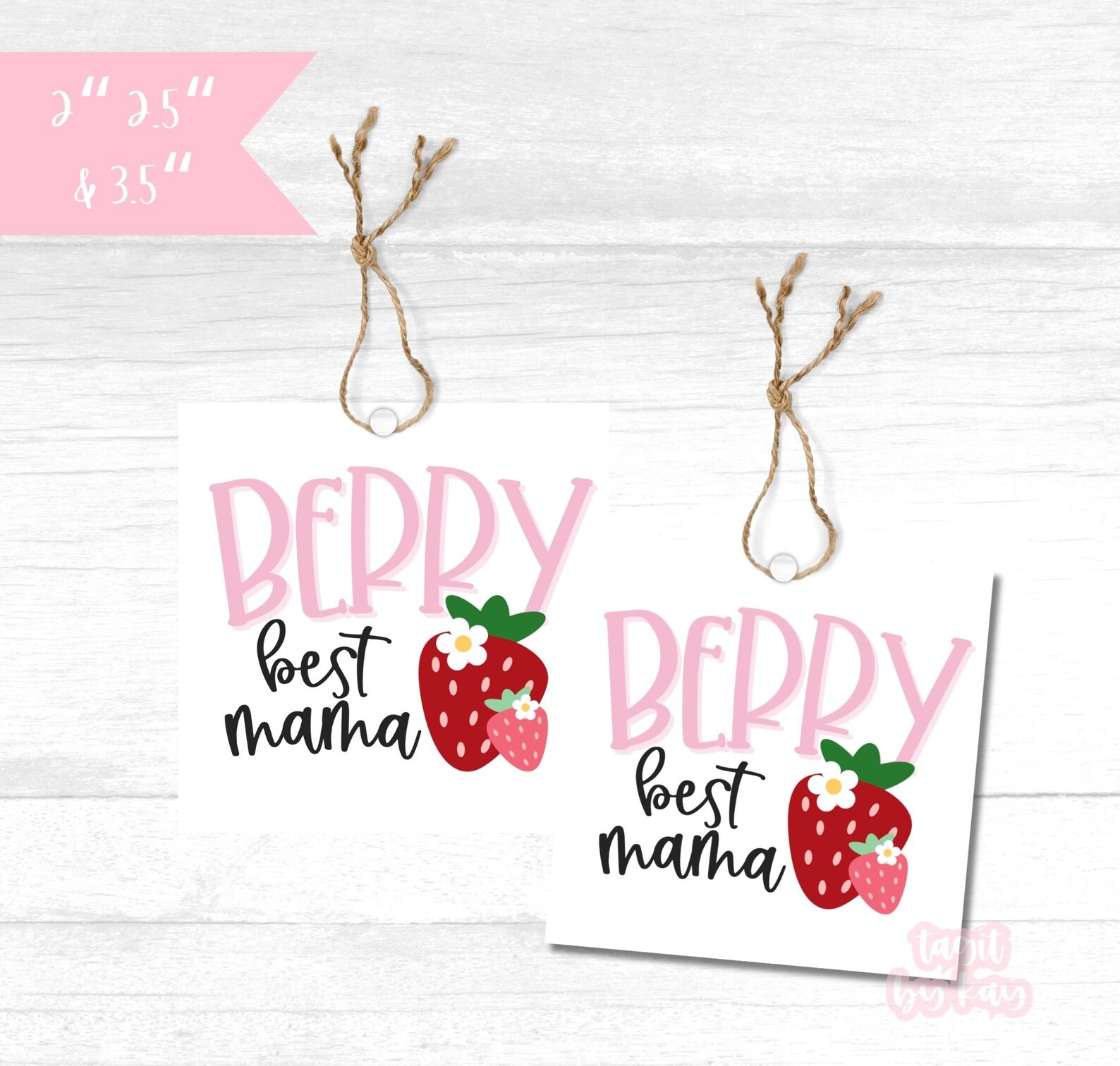 Berry Best MAMA Mothers Day Cookie Tag | Happy Mothers Day Tag | Cookie ...
