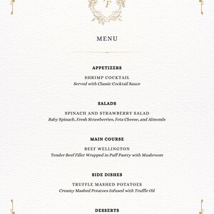Editable Menu Template for Canva, Digital Restaurant Menu Flyer, Food ...