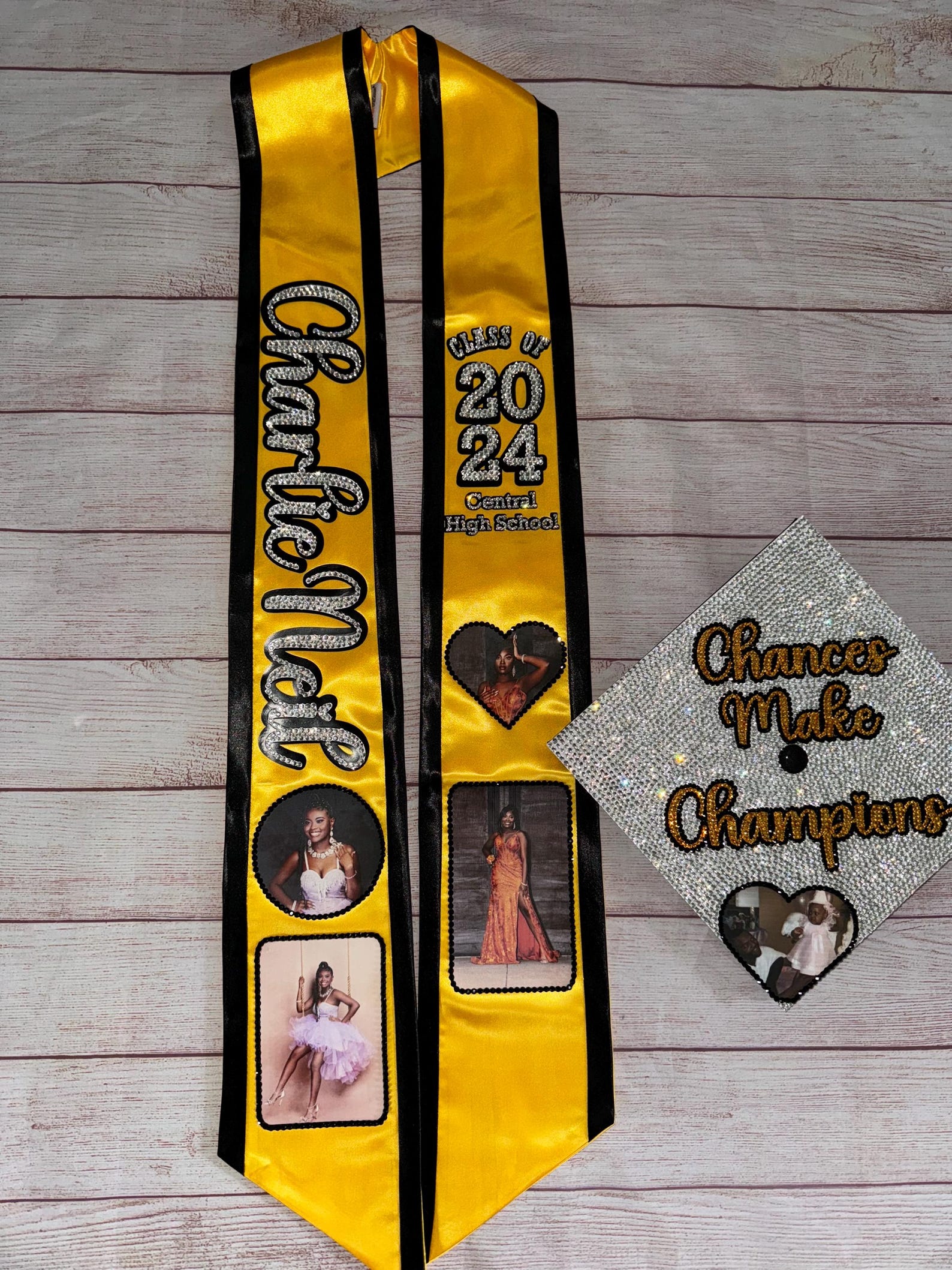 Custom Graduation Stole, Bling Graduation Stole, Personalized ...