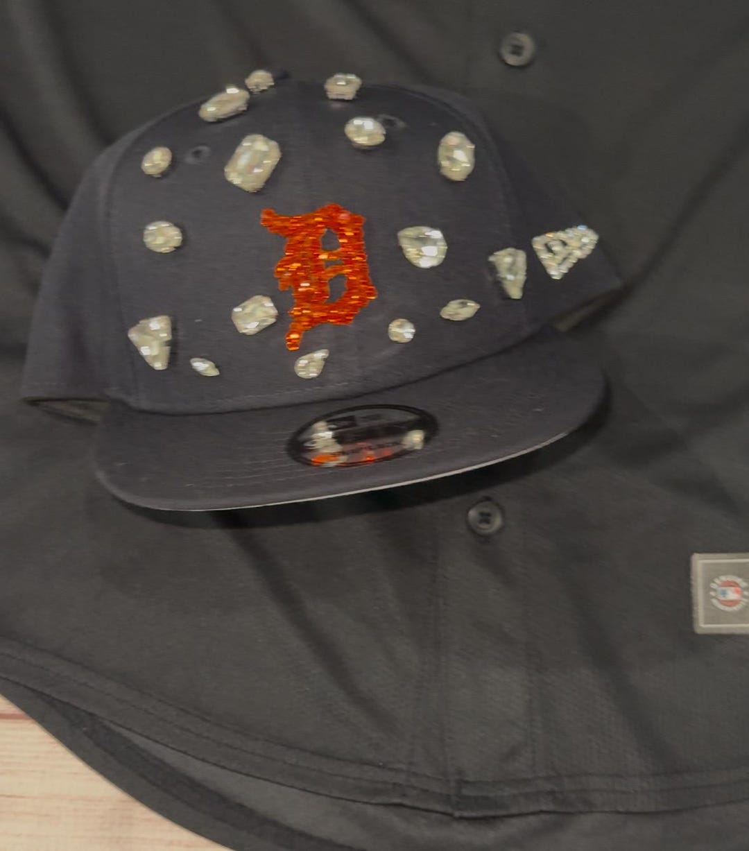Detroit Hat, CRYSTAL Team Hat, Tigers Hat, Bling Hat - Etsy