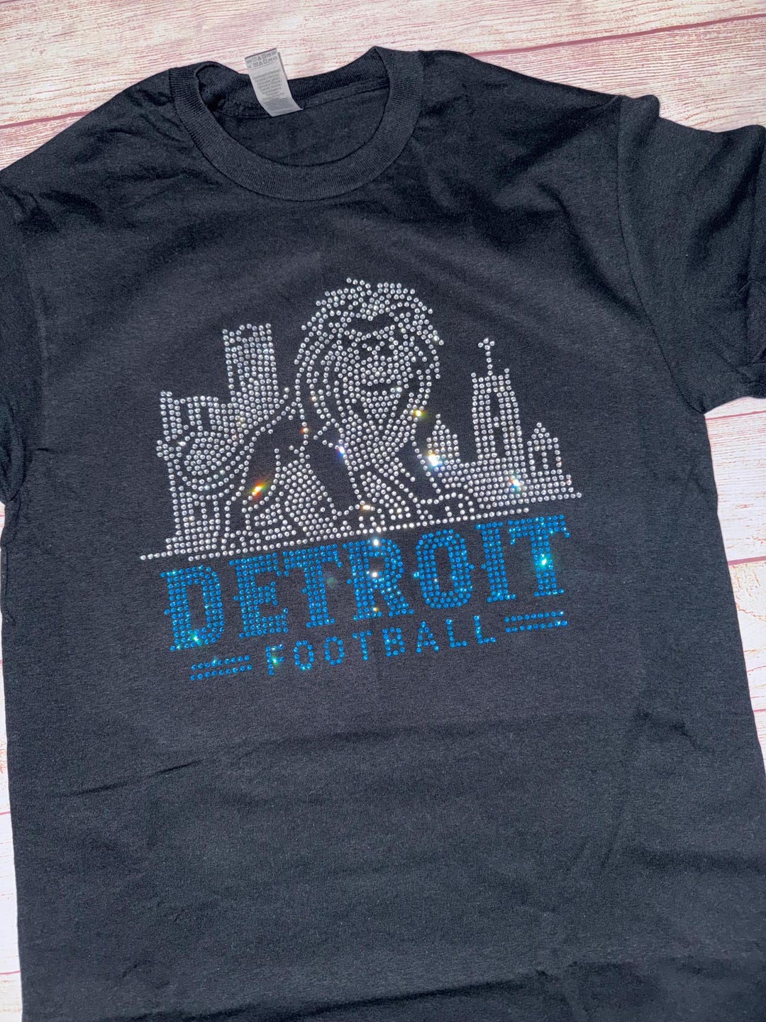 Blinged Out Detroit Top, Crystal Detroit Hoodie, Bling Detroit T Shirt ...