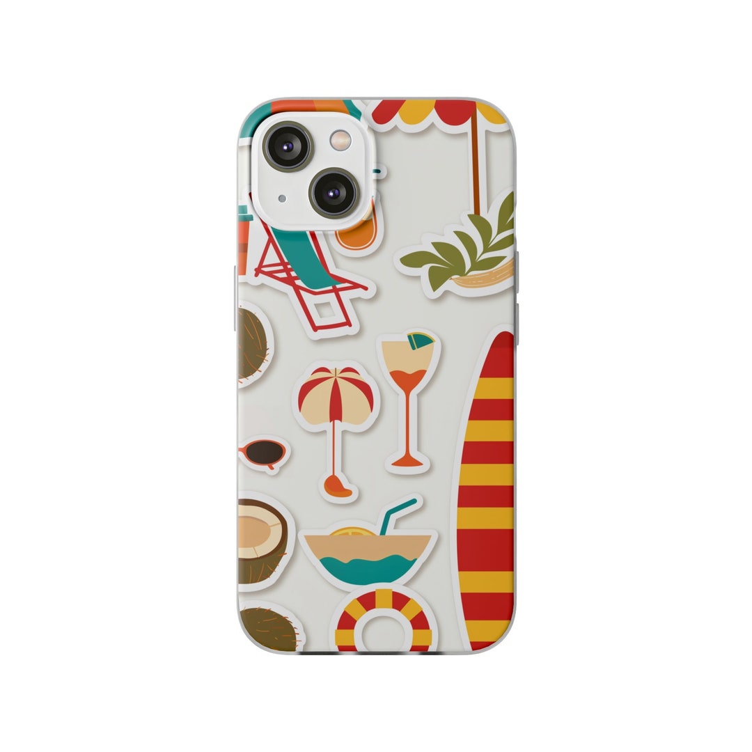 Clip Art Summer Vibes 3 Flexi Cases - Etsy