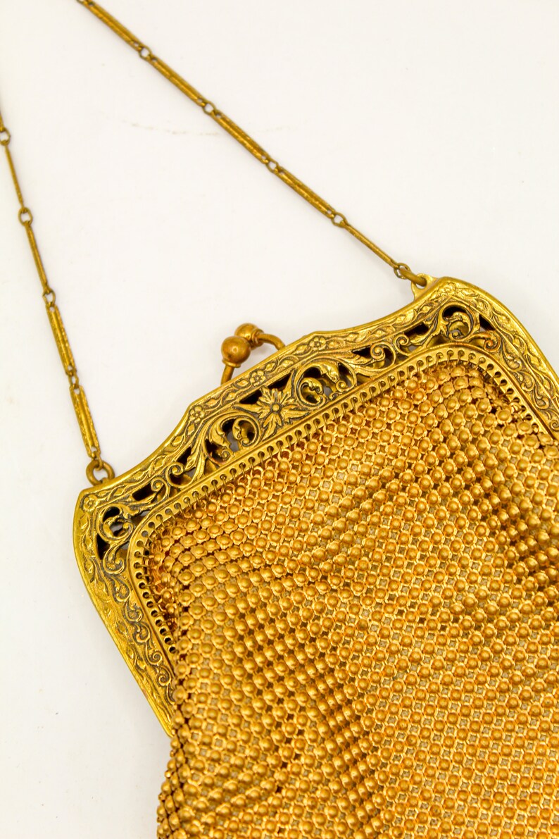 Vintage Gold Hand Bag - Etsy