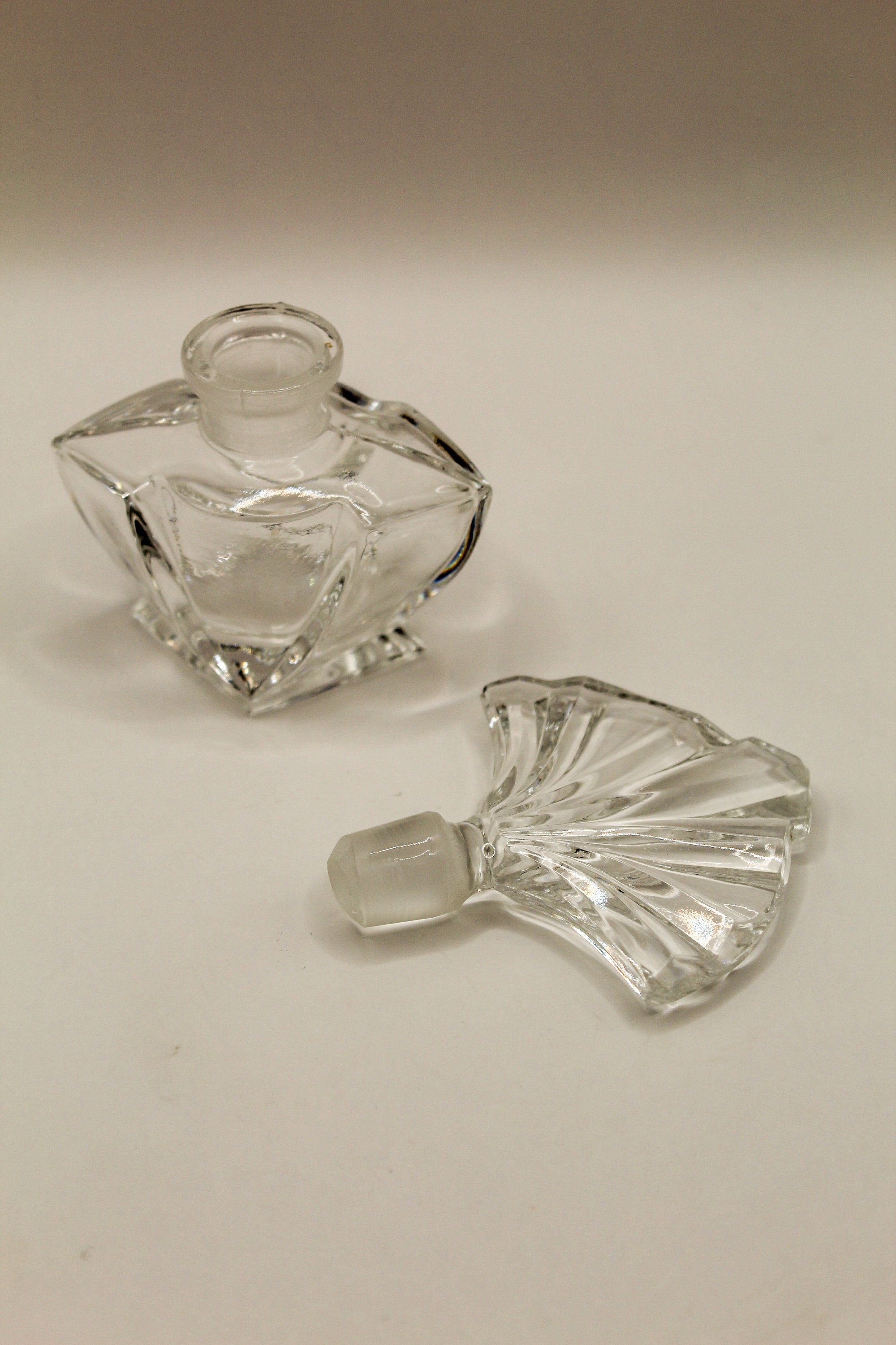 3 Mini Perfume Glass Bottles - Etsy
