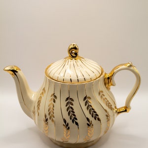 Gold Teapot, Sugar, & Cream Set - Etsy
