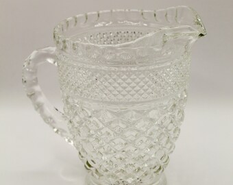 Vintage Crystal Pitcher - Etsy