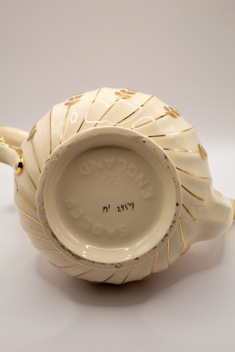 Gold Teapot, Sugar, & Cream Set - Etsy