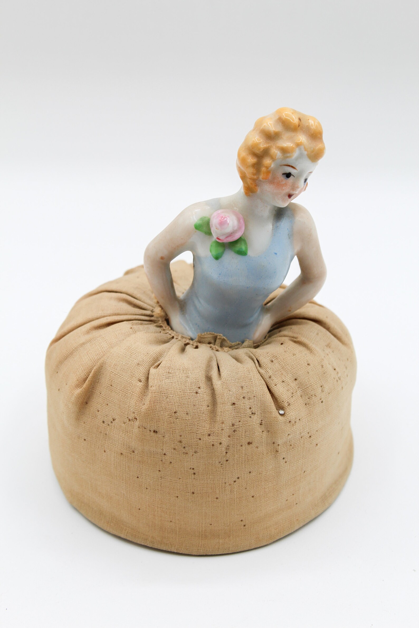 Two Vintage Art Deco Porcelain Doll Pin Cushions From the 1920s - Etsy