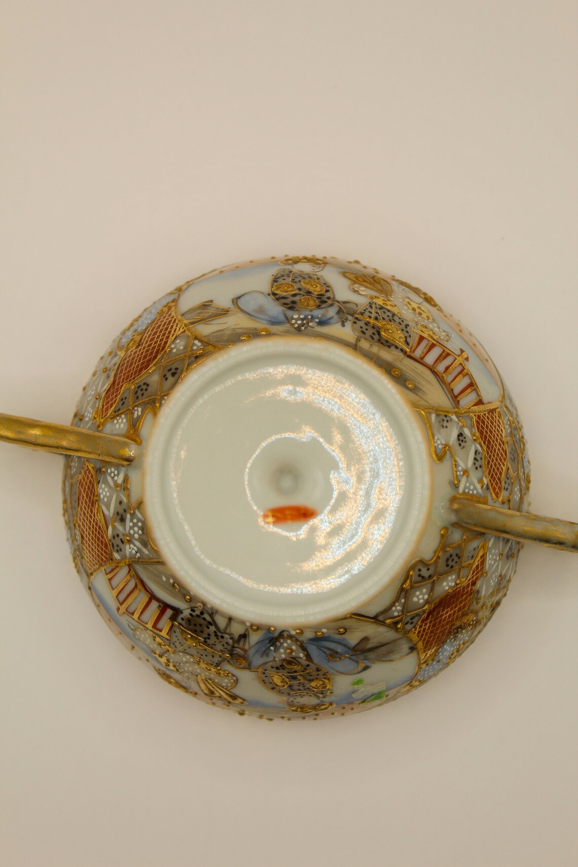 Vintage Teacup With Double, Gold Handles - Etsy