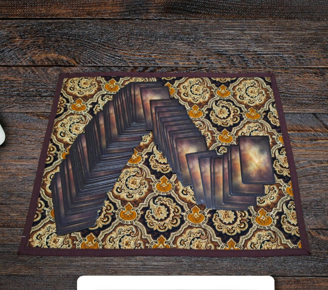 Reversible Quilted Tarot Mat for Spiritual Readings, Altar Mat, for ...