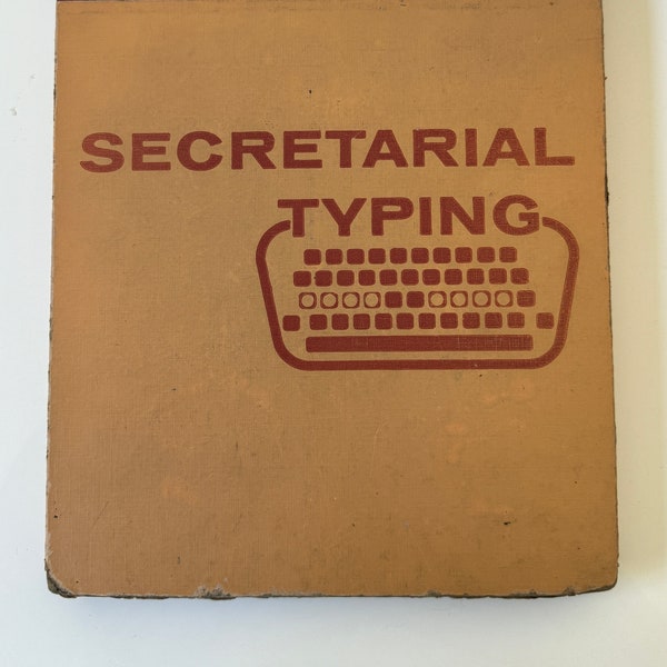 1950s Typing Book - Etsy