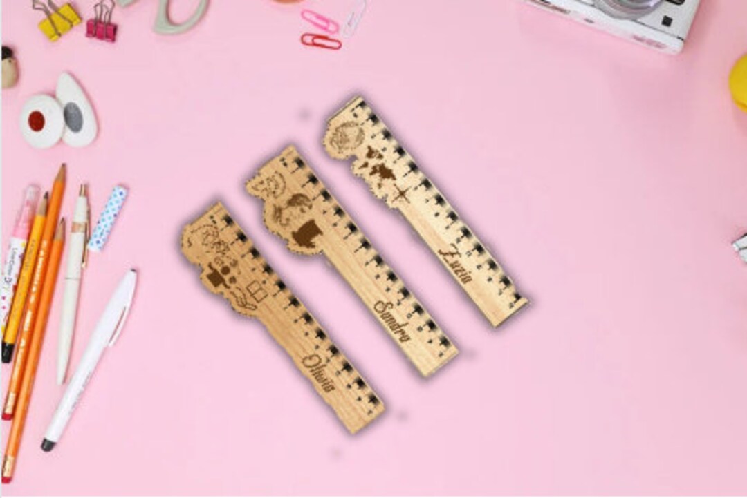 Personalized Rulers for Laser Cut SVG DXF Files - Etsy