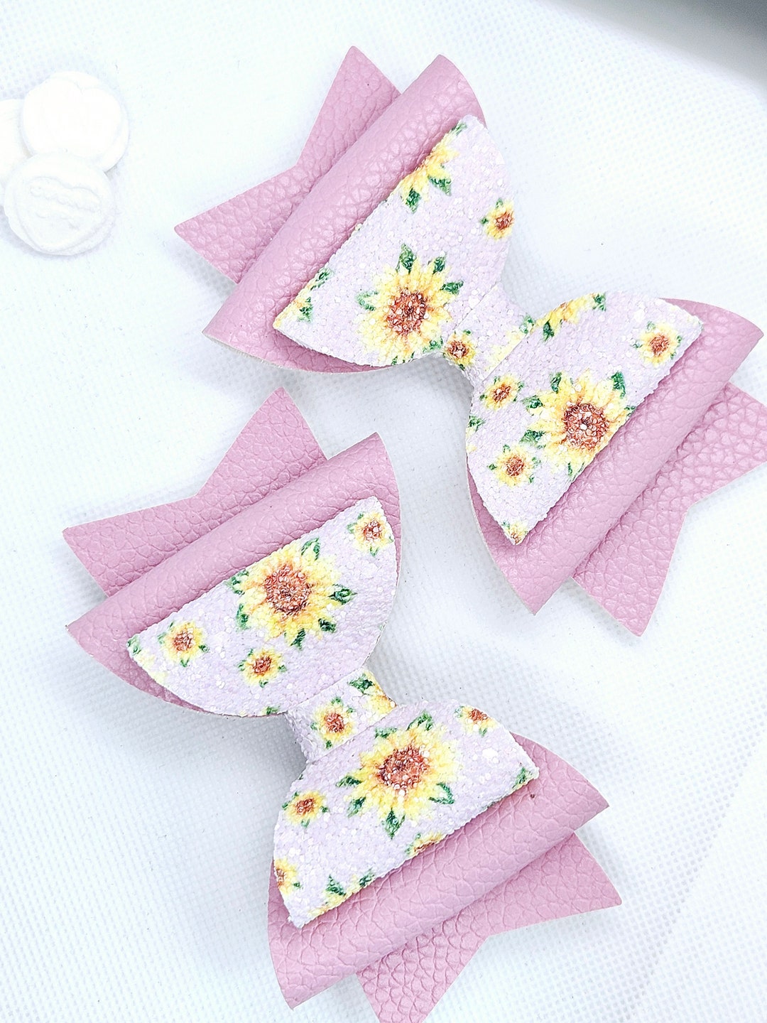 Purple Floral Hairbow Handcrafted Flower Hair Accessory for Girls and ...