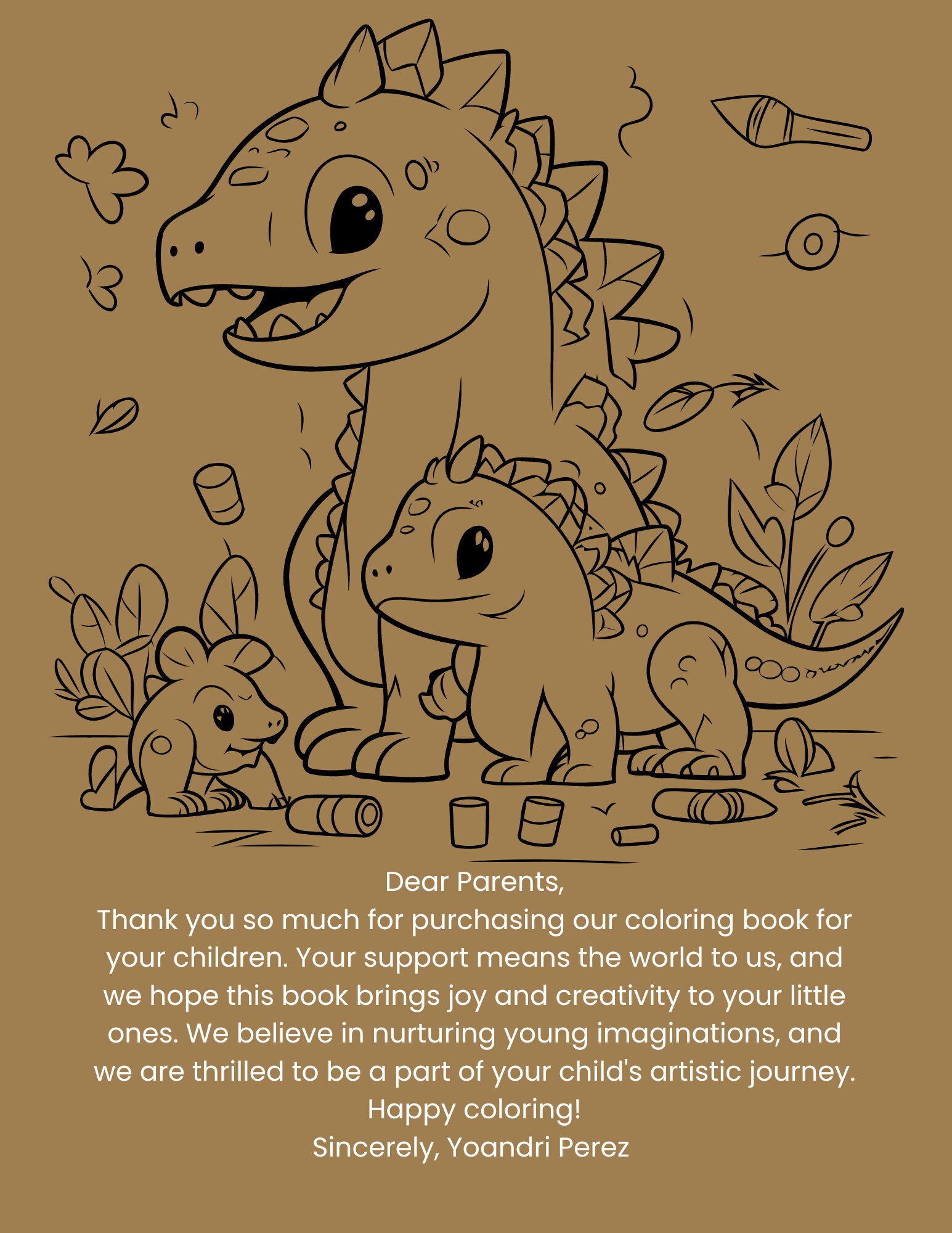 Dinosaur Fun Coloring Book (29 Coloring Pages) - Etsy
