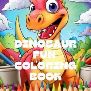 Dinosaur Fun Coloring Book (29 Coloring Pages) - Etsy