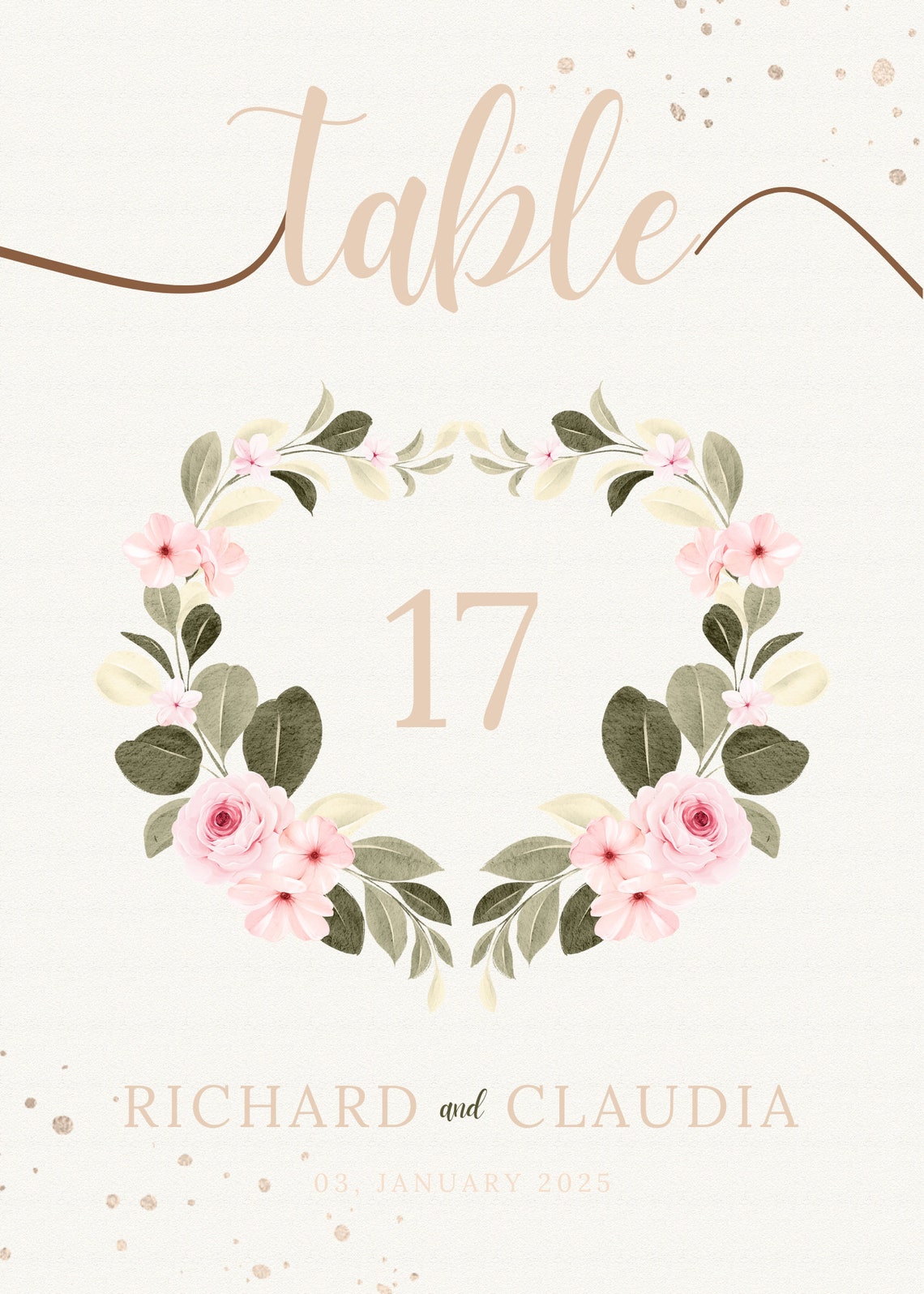 Two Editable Table Numbers Template, Printable Table Numbers - Etsy
