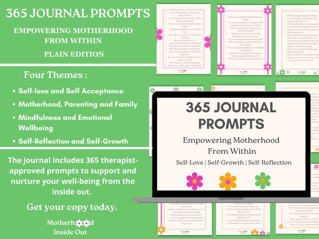 365 Motherhood Journal Prompts, Self Discovery Journaling Prompts, List of Journal Prompts ...