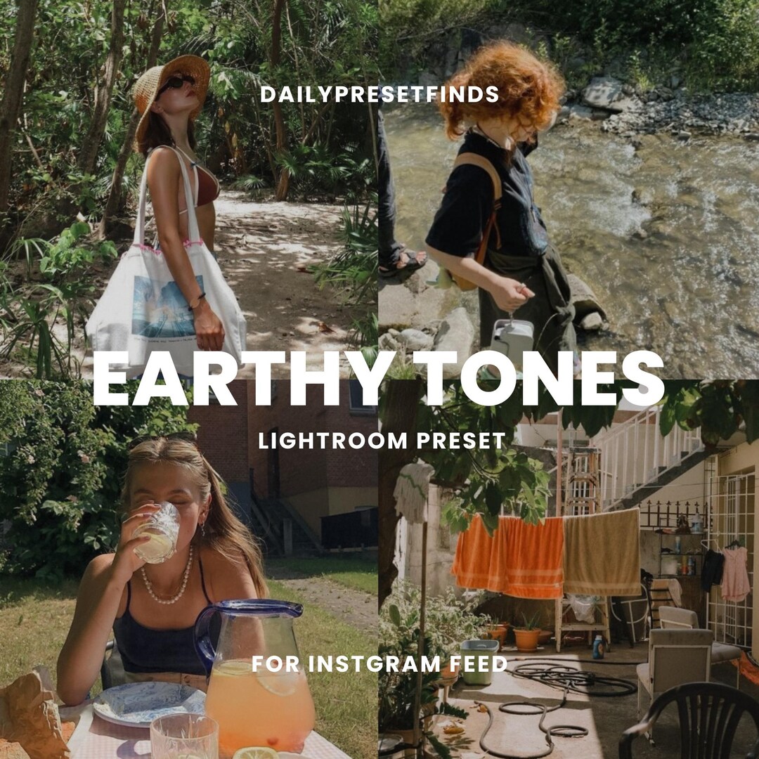 3 Earthy Tones Lightroom Presets, Instagram & Bloggers Filters, Warm ...