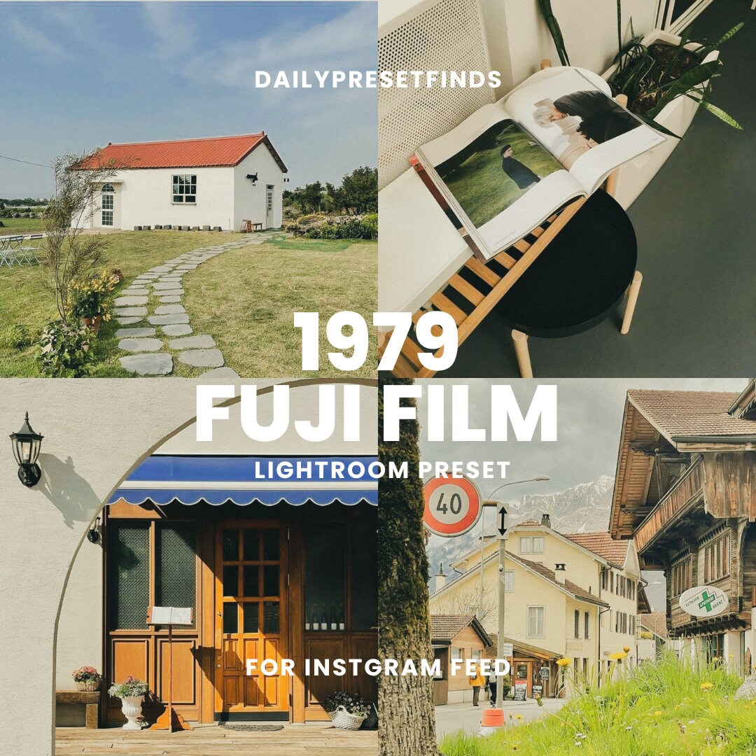 1979 Fuji Film Lightroom Presets Aesthetic Film Presets Mobile ...