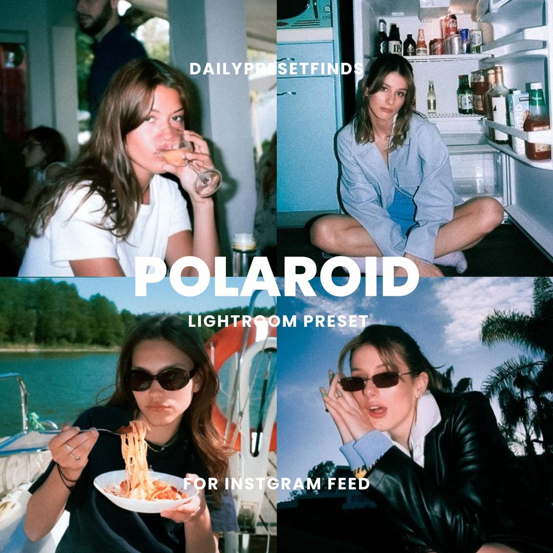 Polaroid Lightroom Film Presets, Instant Camera Presets, Polaroid Film ...