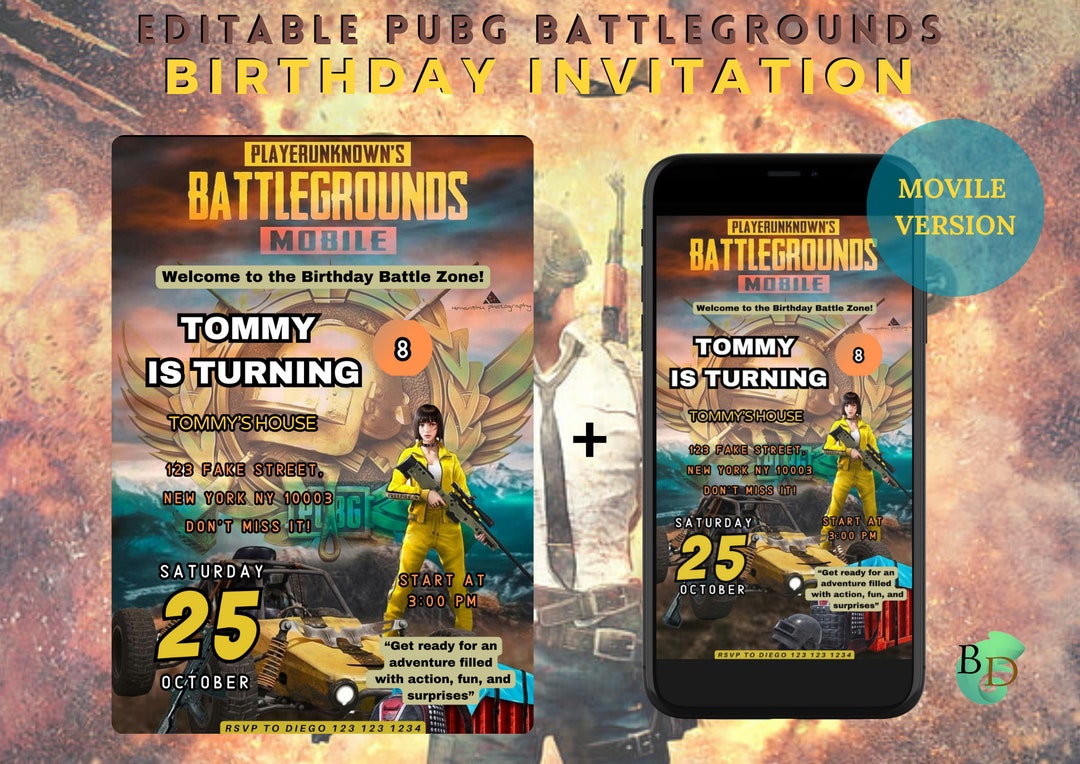 Editable Invitation for an Epic Battle Party: Get Ready for Fun and ...