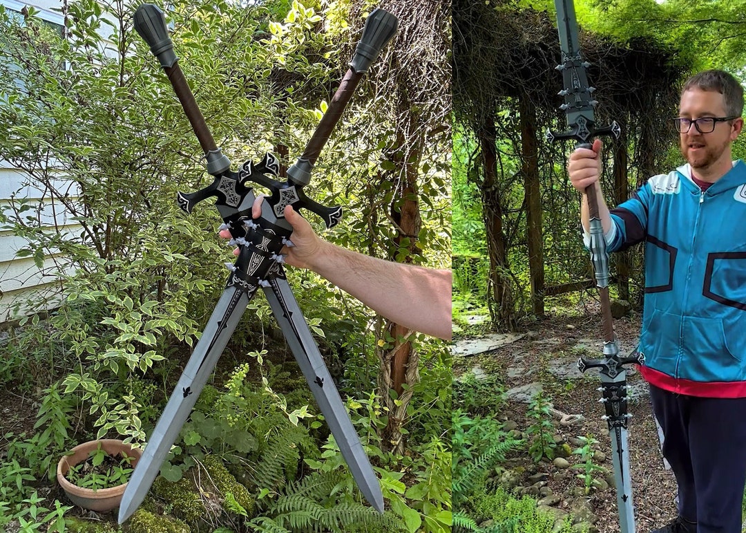 FF14 Viper Cosplay Twinblade Set Dual Functioning Swords for Bold Dual ...