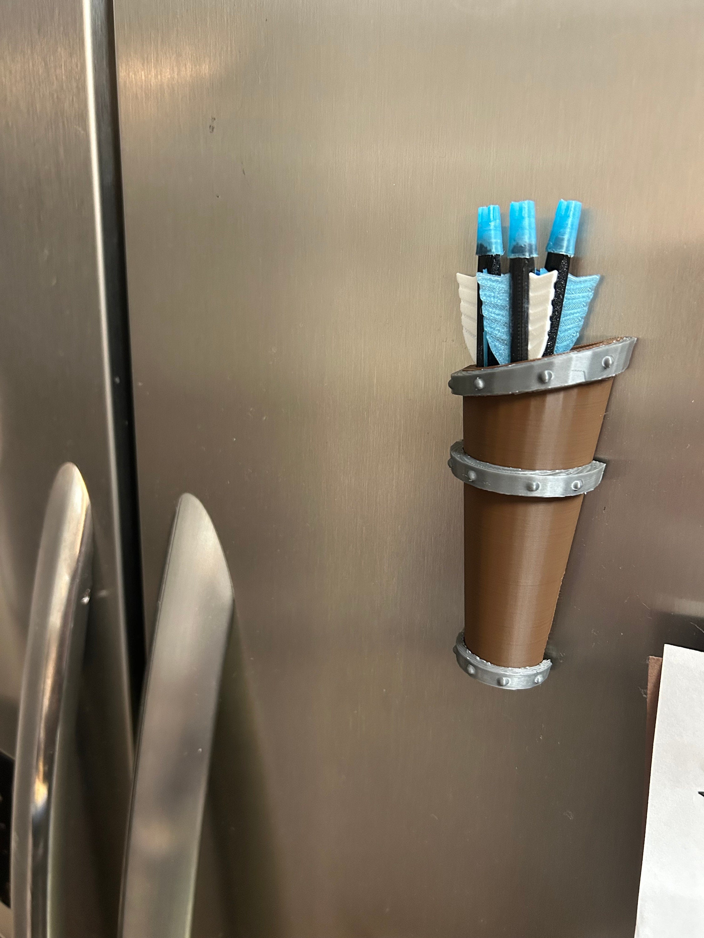 Quirky Bow and Quiver Refrigerator Magnet, Fun Kitchen Decor - Etsy