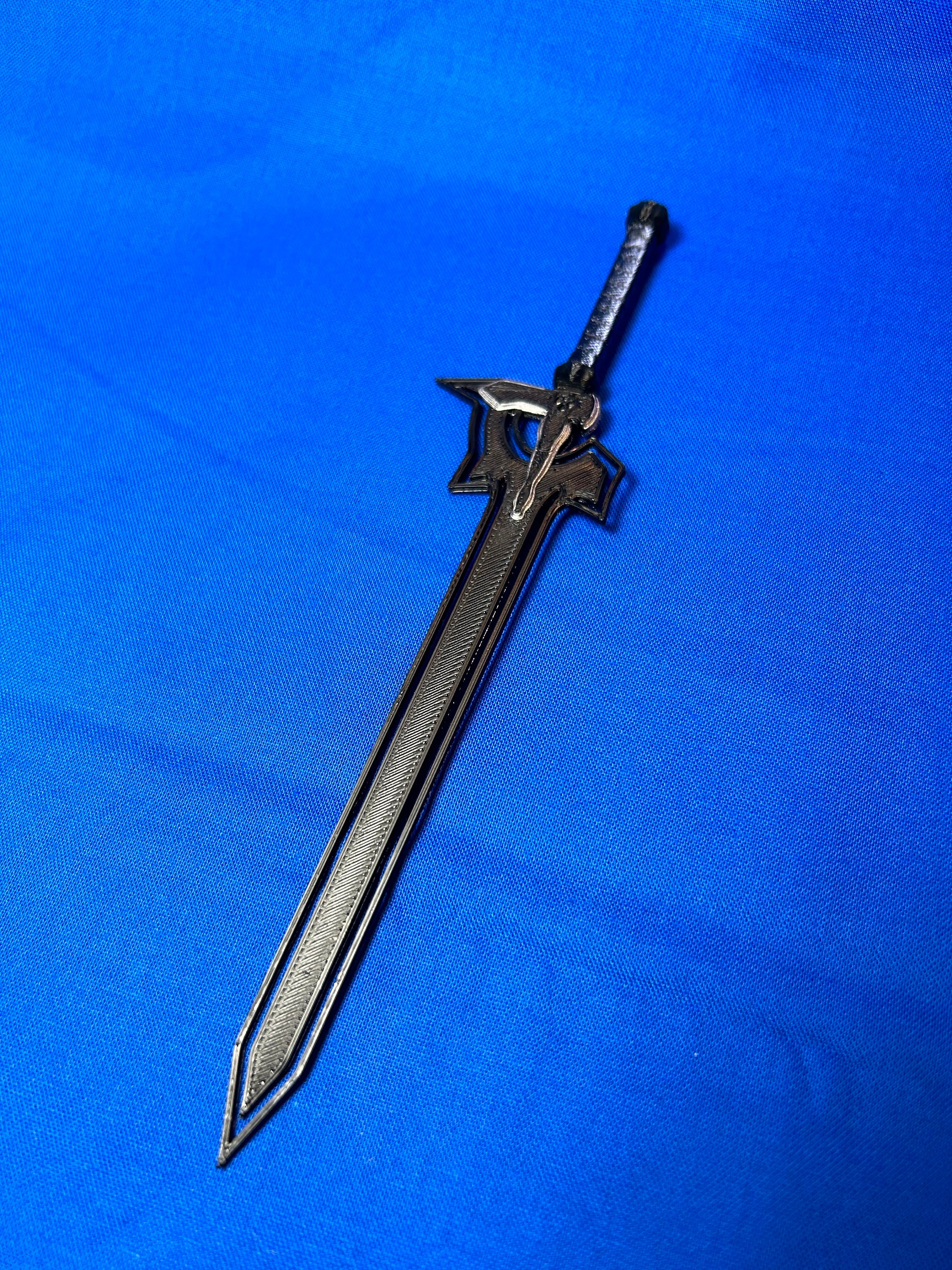 Sword Art Online Kirito's Elucidator Anime Sword Bookmark - Etsy UK
