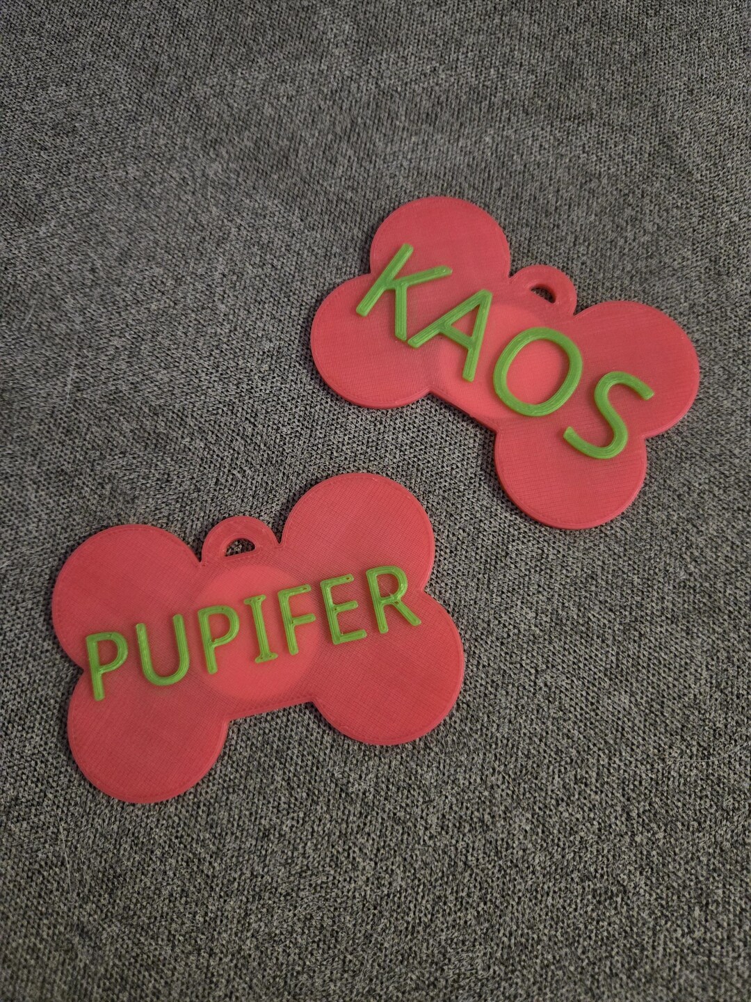 3D Printed Pup Name Tags / Badges - Etsy