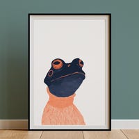 Grandpa Frog With Bill the Tortoise | Art Print | Original Wall Hanging ...
