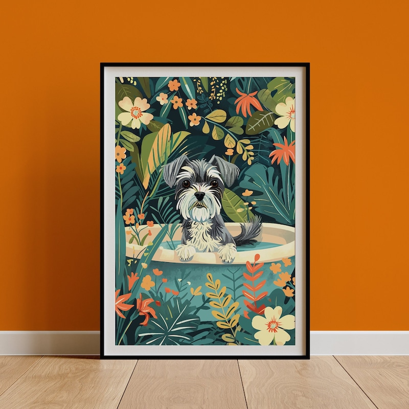 Schnauzer Art Print - Etsy