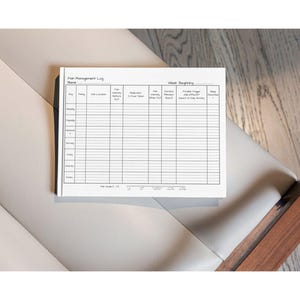 Weekly Pain Management Log Printable Pain Tracker PDF Chronic Pain ...