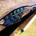 Large Hand-carved, Leather Blue Jay Feather Purse or Saddle Charm - Etsy