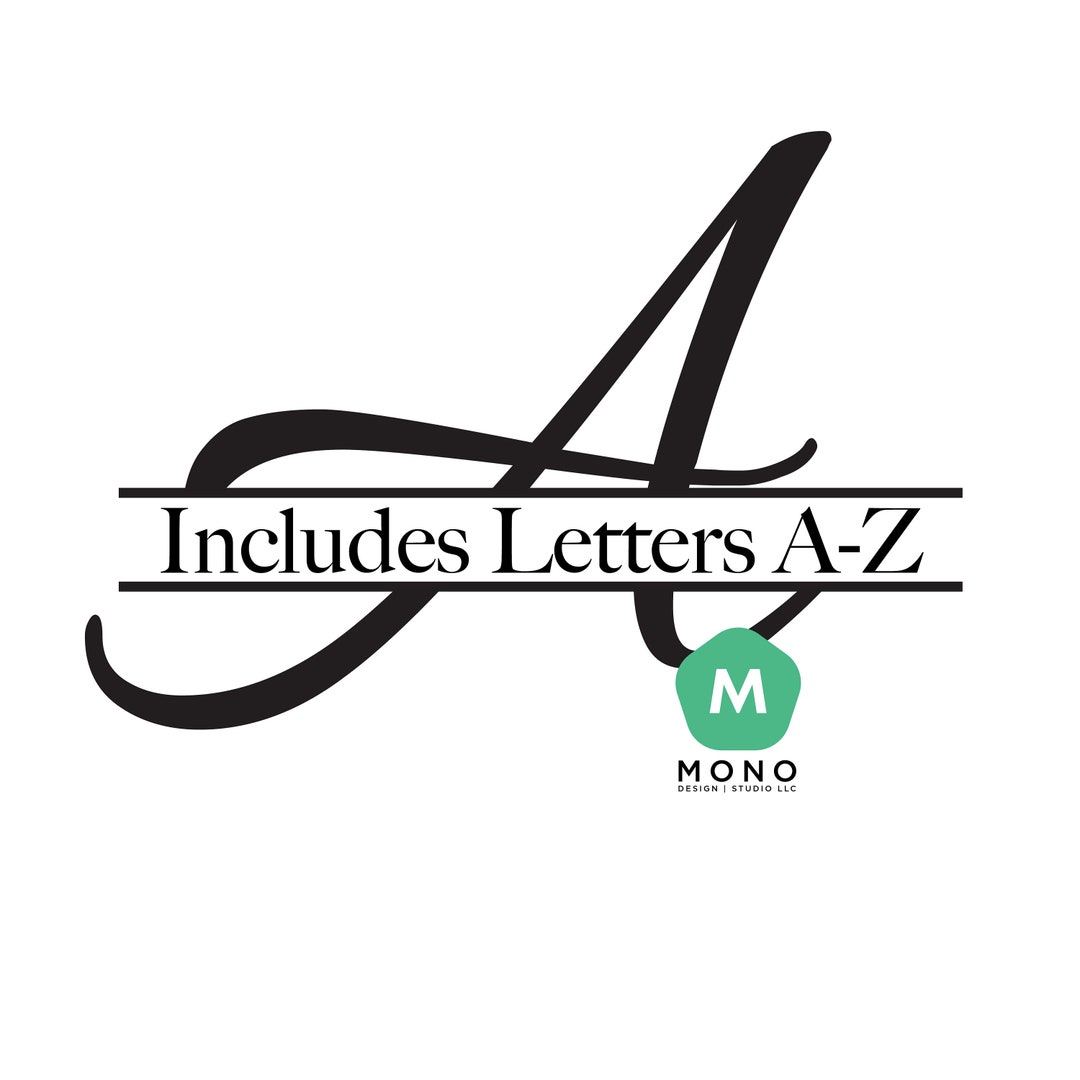 Stylish Family Letter Monogram SVG Bundle - Last Name Design ...