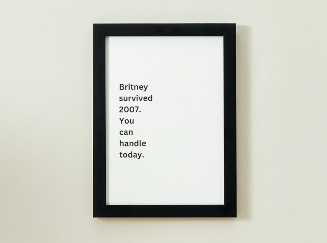 Britney Printable Poster - Etsy