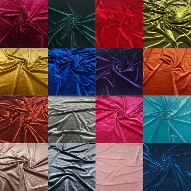 Stretch Velvet Solid - Etsy