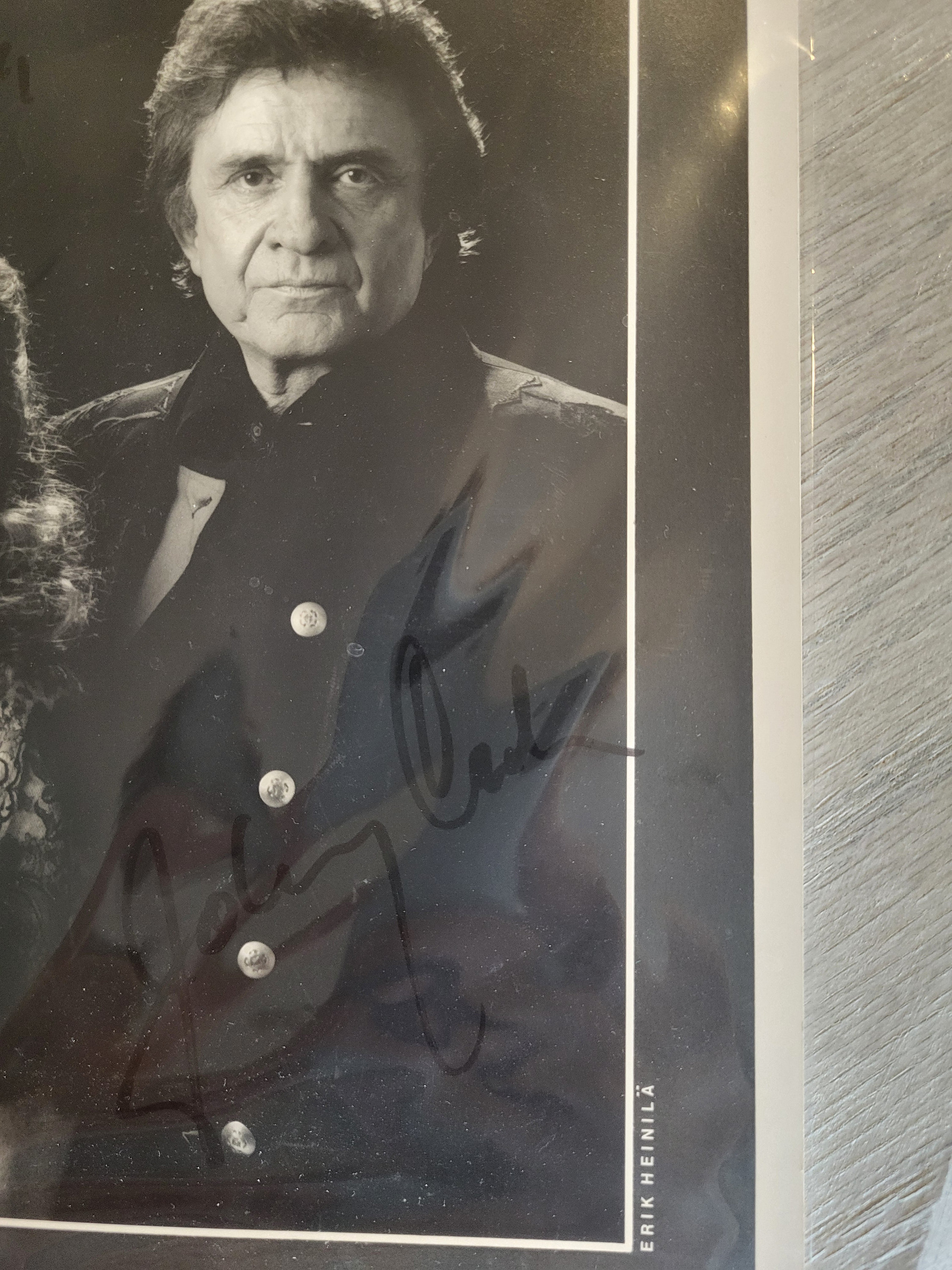 Johnny Cash + June Carter Cash Autographed, Signed Black and White ...