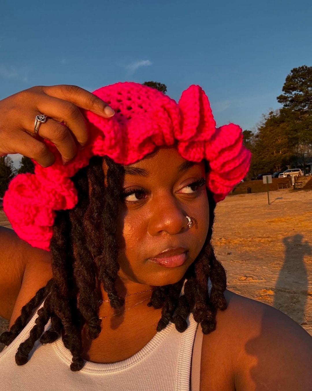 Crochet Ruffle Bucket Hat | Ruffled Hat | Summer/ Winter Bucket Hat ...
