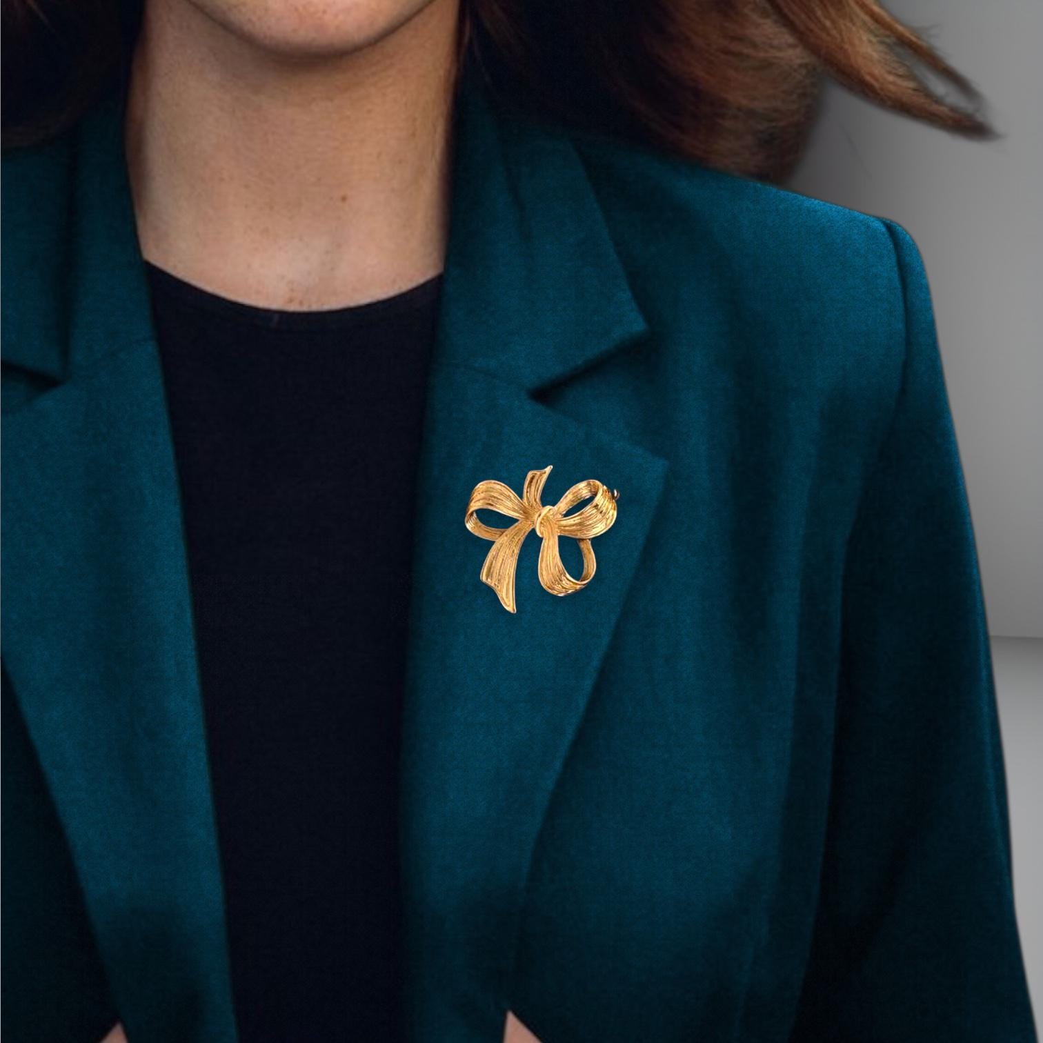 Trendy Elegant Gold Bow Brooch Pin, Designer Brooch for Women,gift ...
