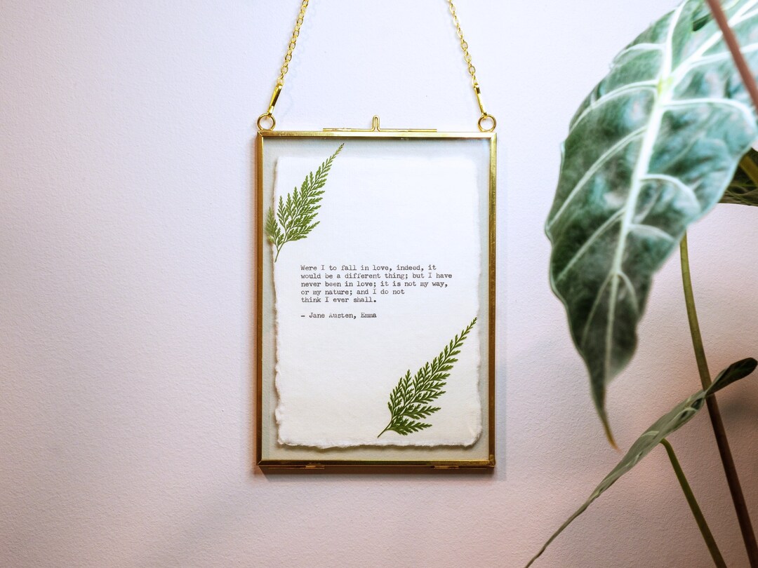 Custom Poetry Print on Cotton Paper, Typewriter Print, Framed Quote ...