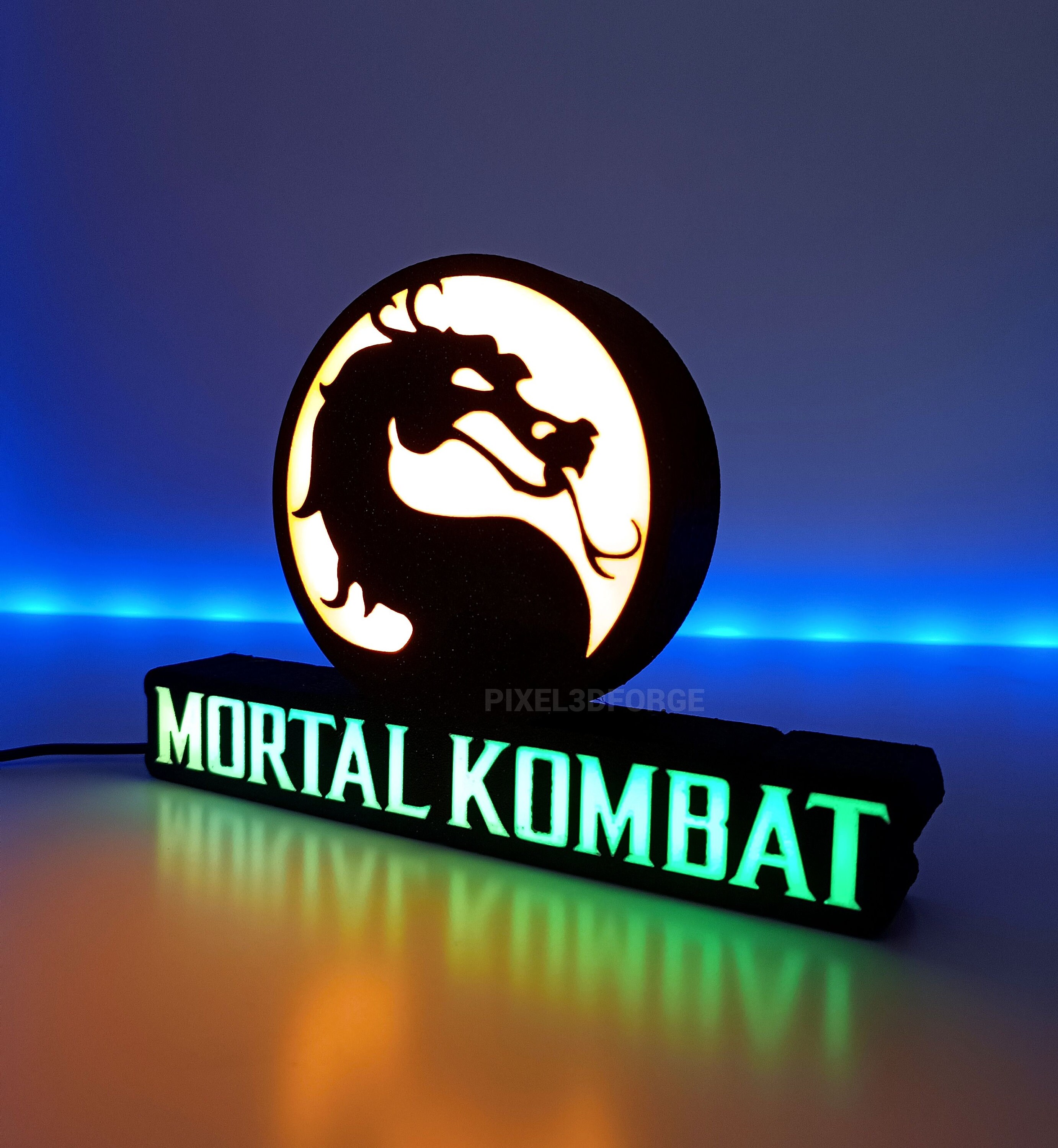 Mortal Kombat RGB LED Lamp, MK Light Box - Etsy