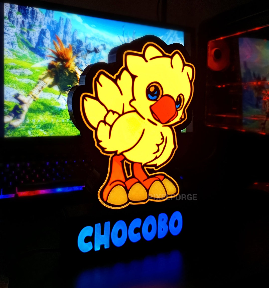Chocobo RGB LED Lamp, Final Fantasy Chocobo RGB Light Box, Chocobo ...