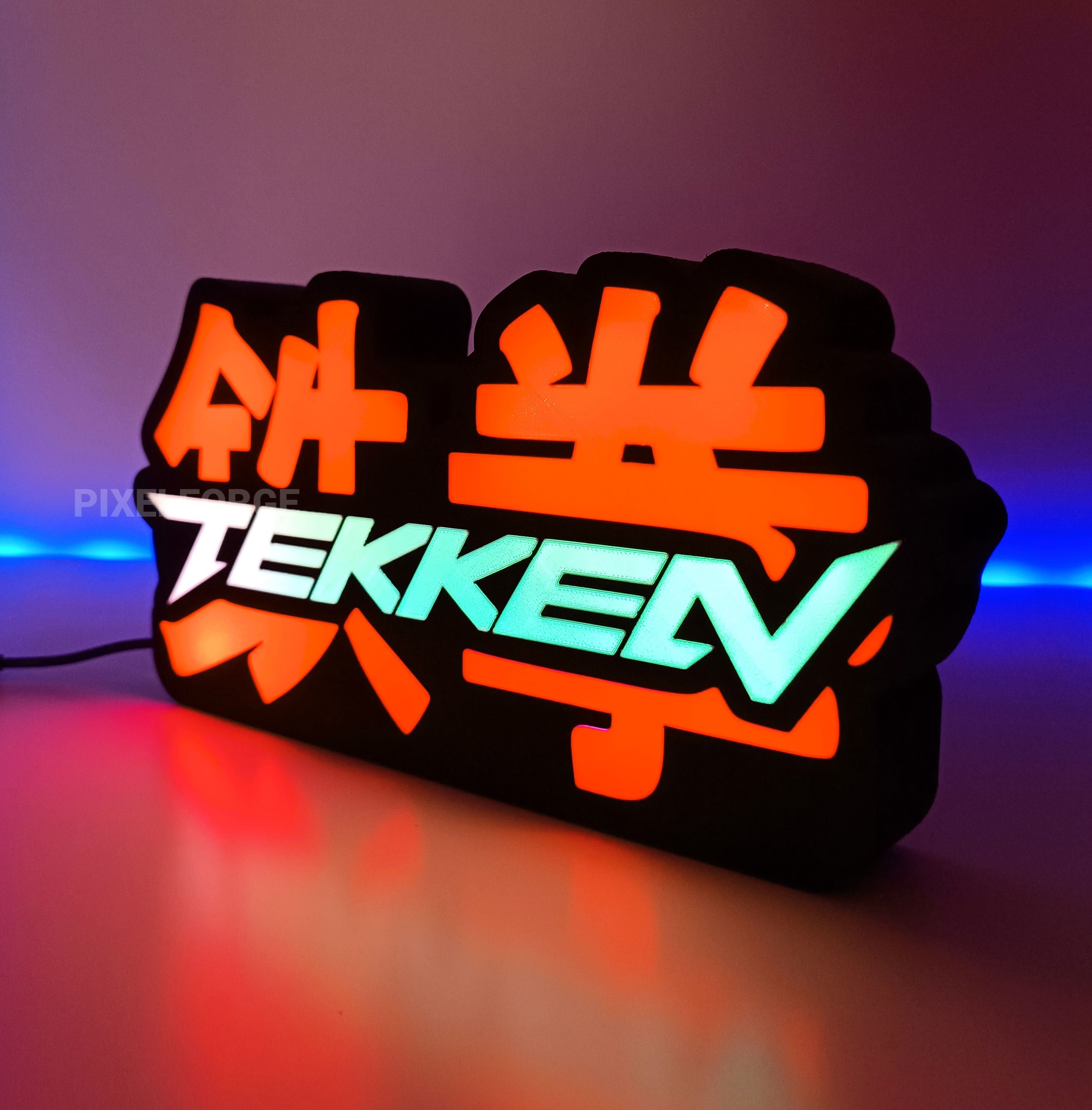 Tekken RGB LED Lamp, Tekken Light Box - Etsy