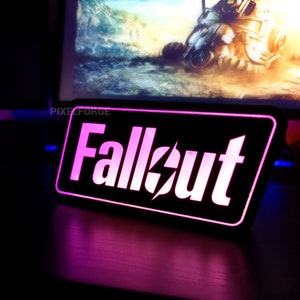 Fallout RGB LED Lamp, Fallout Light Box - Etsy